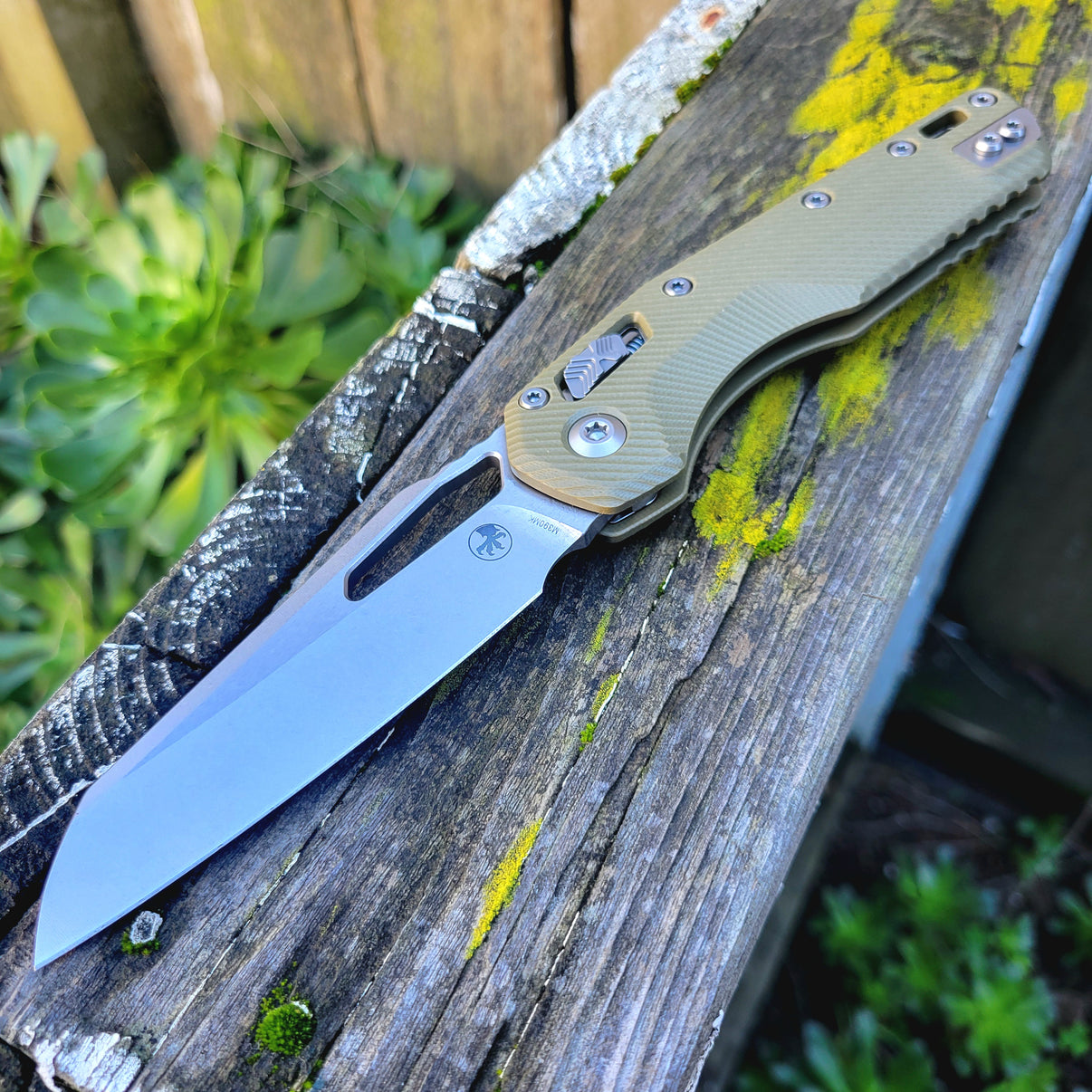 Microtech 210-10FLGTOD MSI S/E Stonewash Fluted OD Green G10 Folder ...