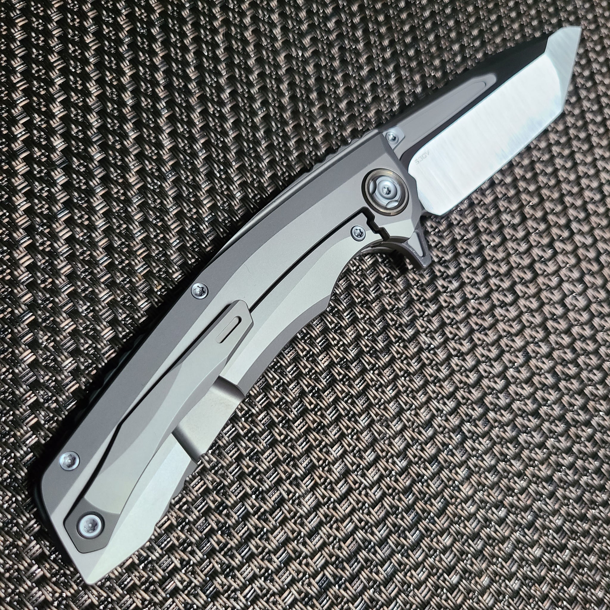Venom Knives Venom T Titanium S30V Folder || WE BE KNIVES – We Be Knives