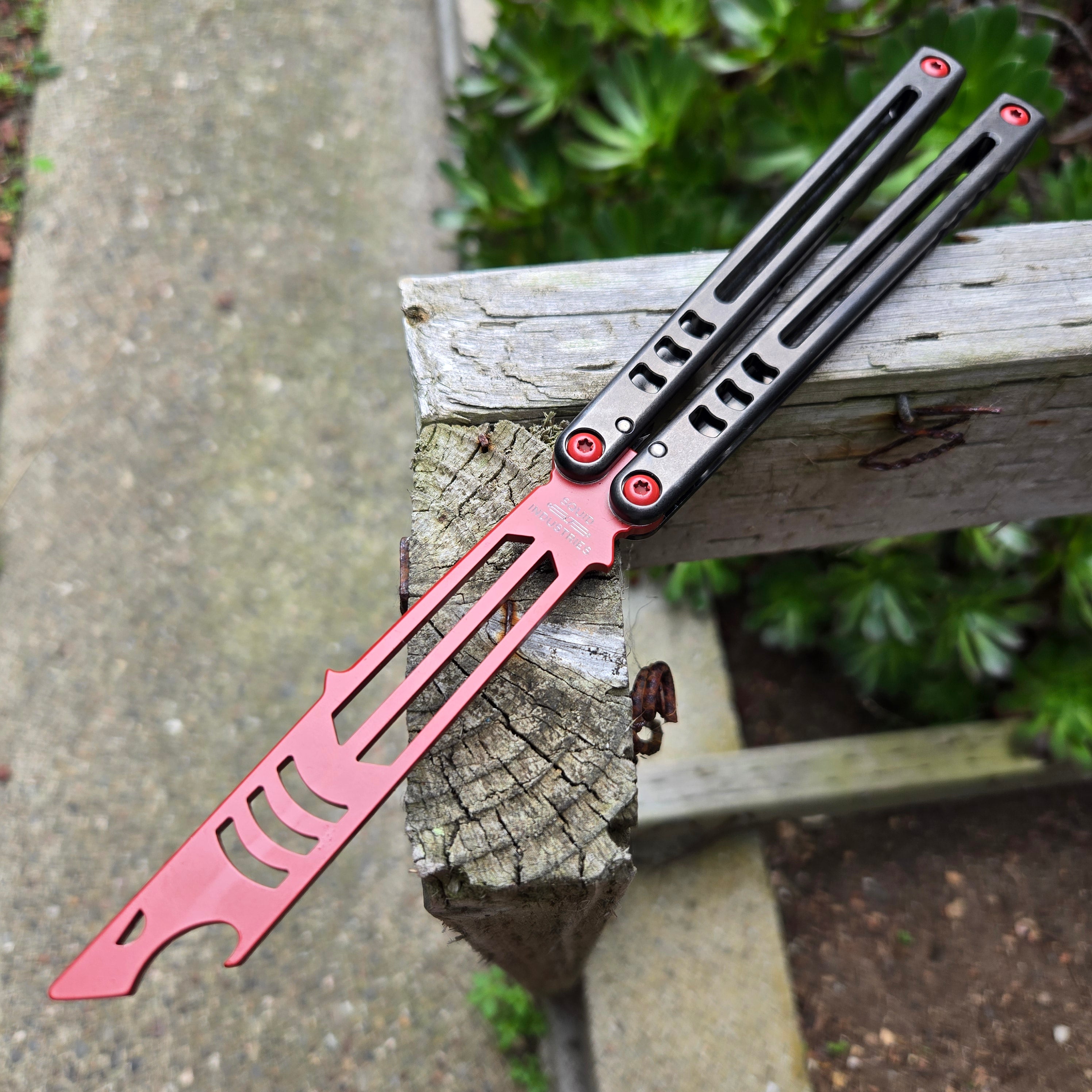 Squid Industries Madko Red DLC Balisong *LIMITED EDITION* || WE BE ...