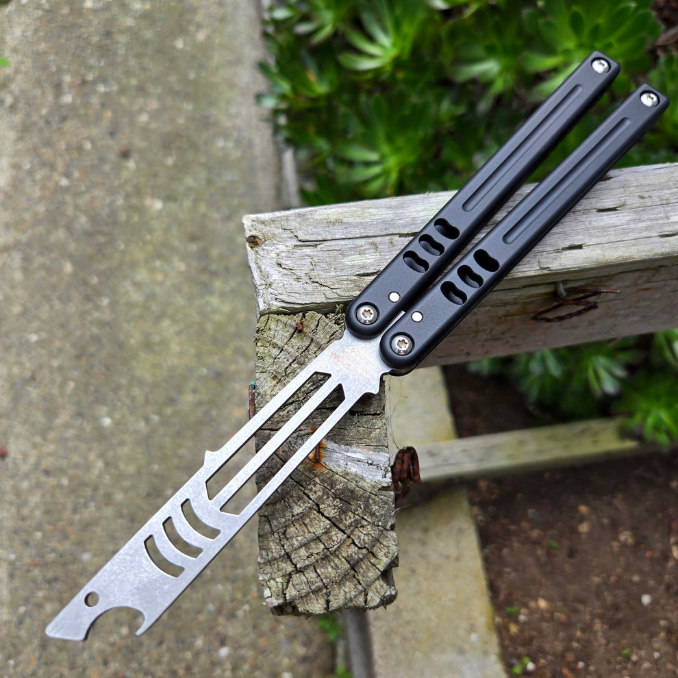 Squid Industries Mako V5 Bottle Opener Balisong || WE BE KNIVES – We Be ...
